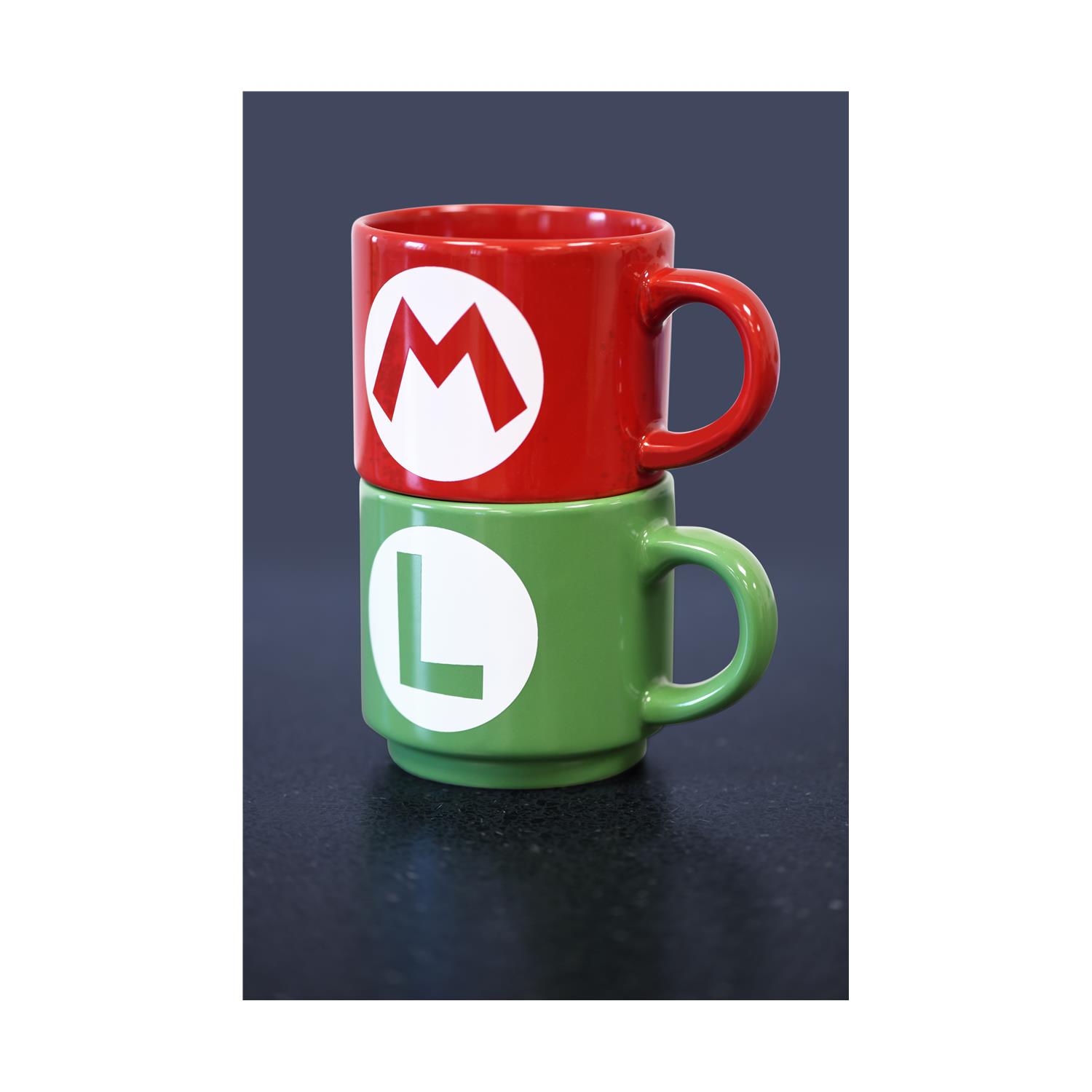Pyramid Nintendo: Super Mario (Mario Luigi Initial) - Stackable Mugs ...