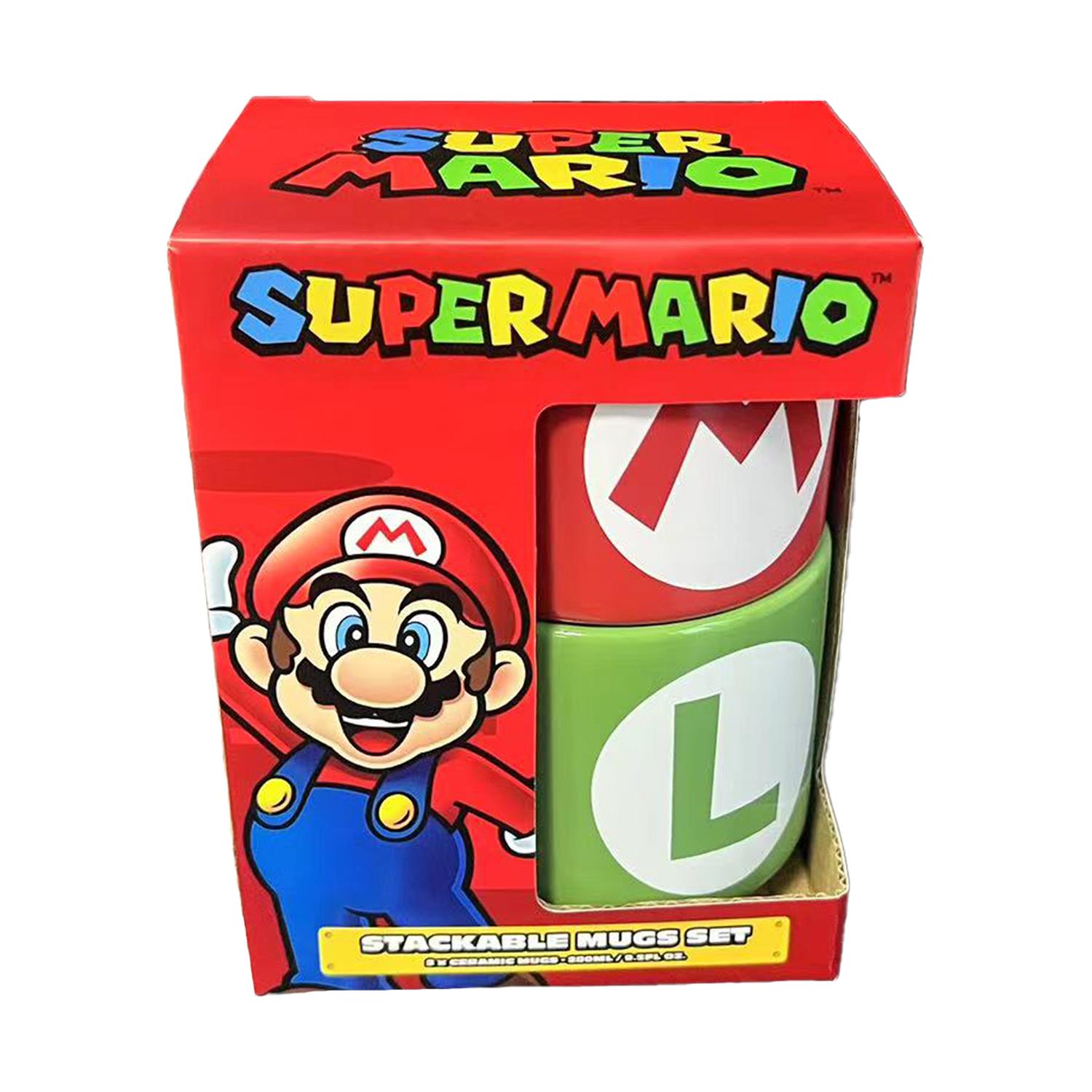 Pyramid Nintendo: Super Mario (Mario Luigi Initial) - Stackable Mugs ...