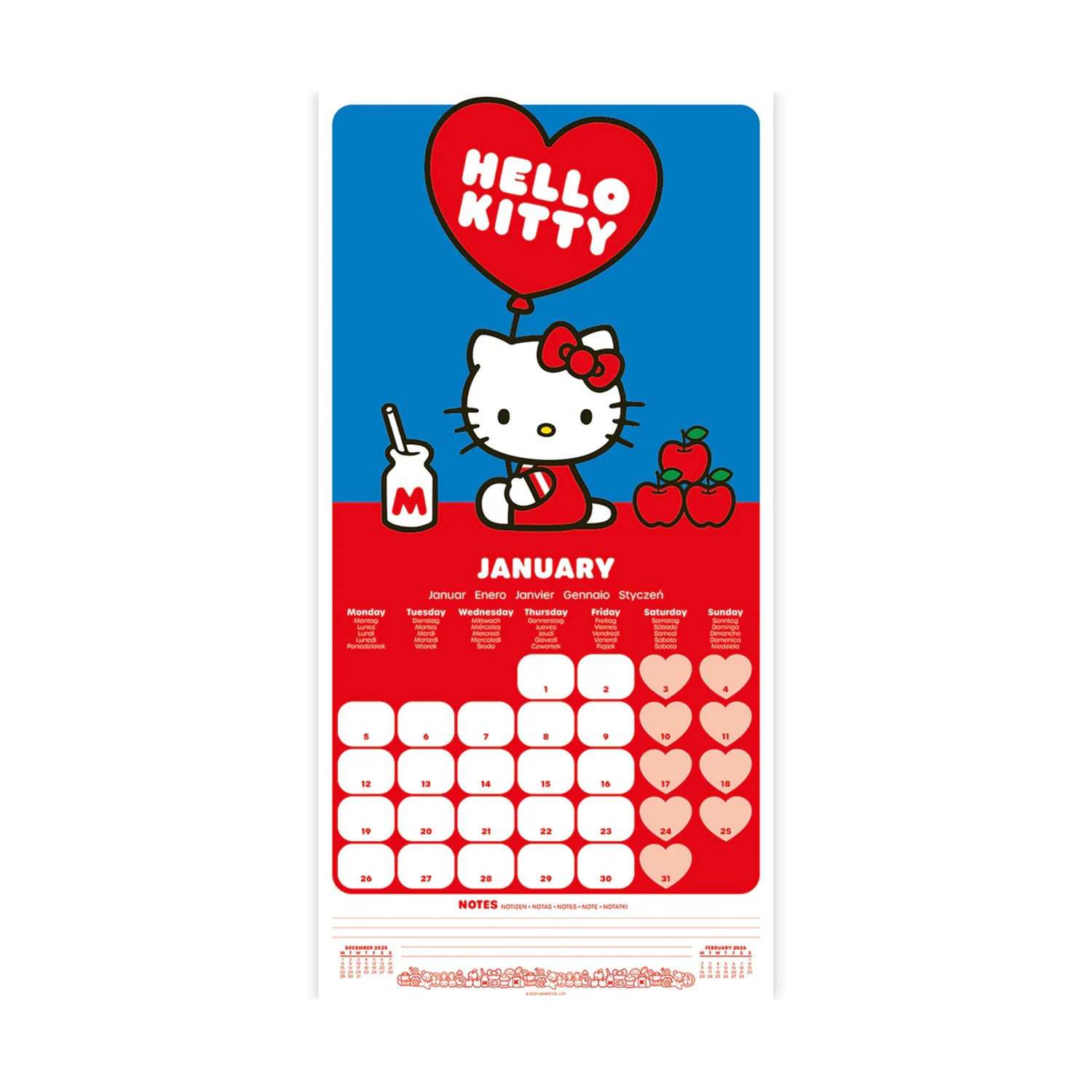 Pyramid Sanrio: Hello Kitty - 2026 16-Month Calendar (C2402842)